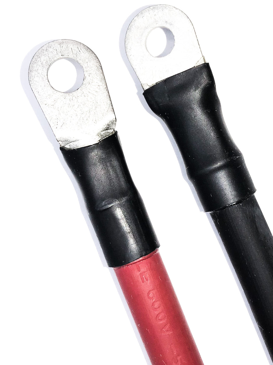 2 AWG Black and Red (SET) Battery Cable with Terminal Lugs – Phillip ...